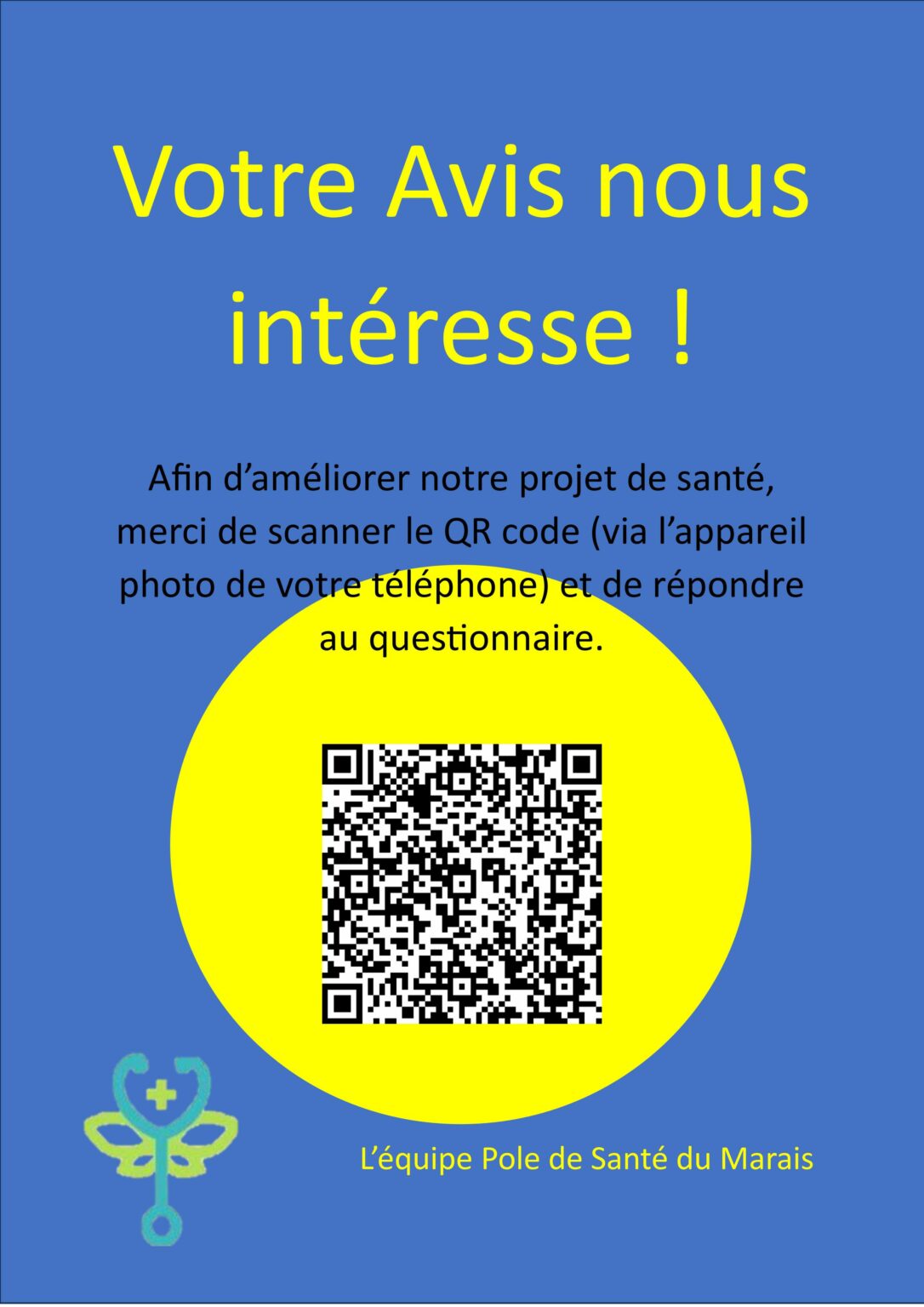 Votre avis nous interesse! - Pôle de santé du Marais